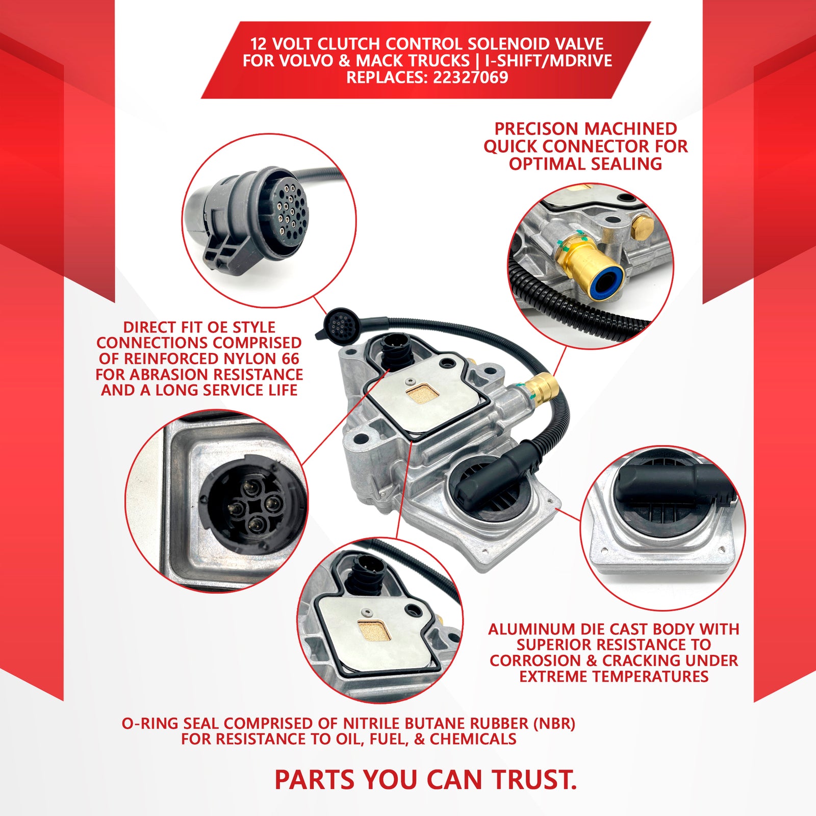 22327069 21935705 Volvo & Mack Trucks Clutch Control Solenoid – MOTIV8 ...