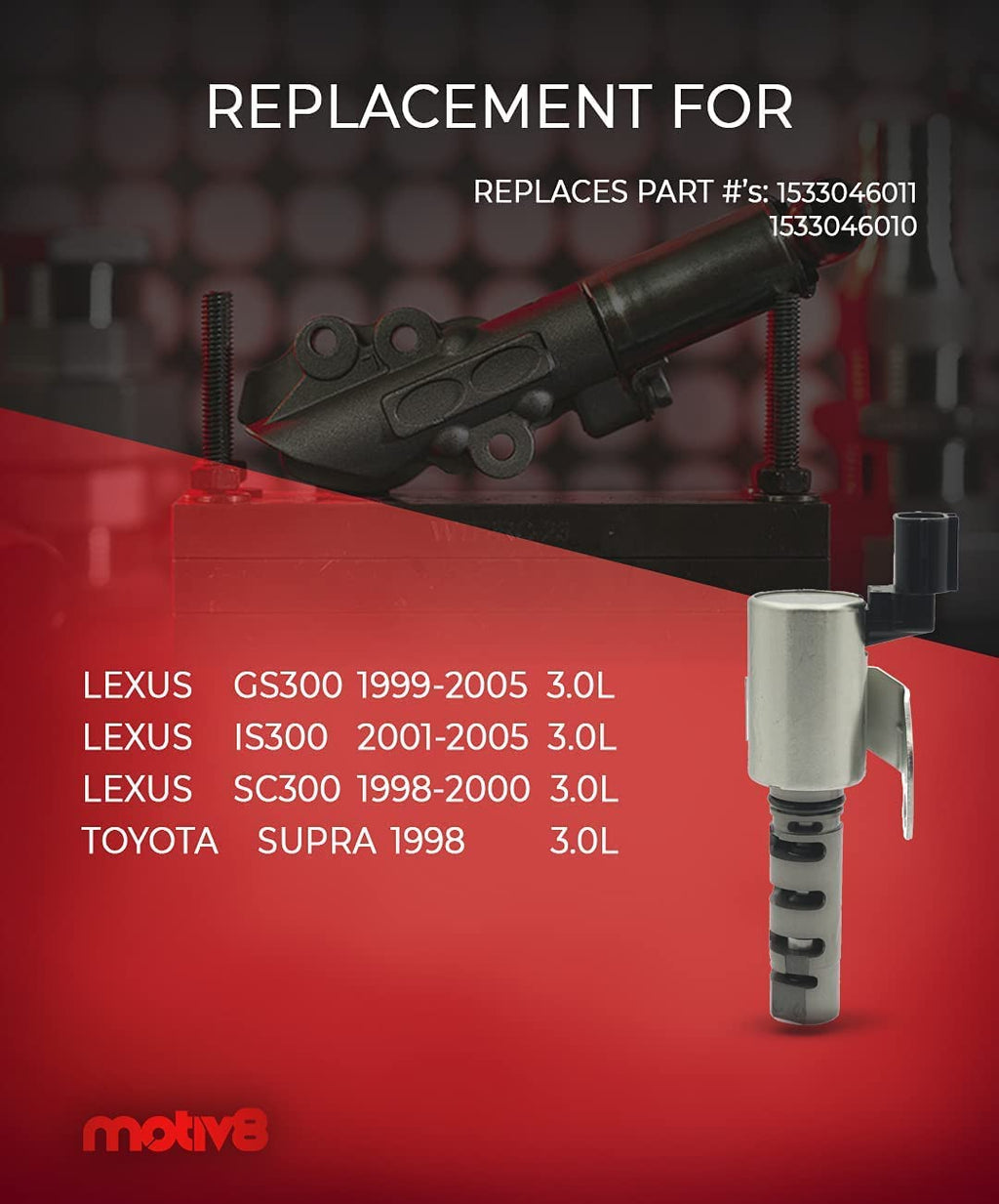 VVT Solenoid Toyota & Scion 1533021011 1533021010 1533021020 – MOTIV8 ...