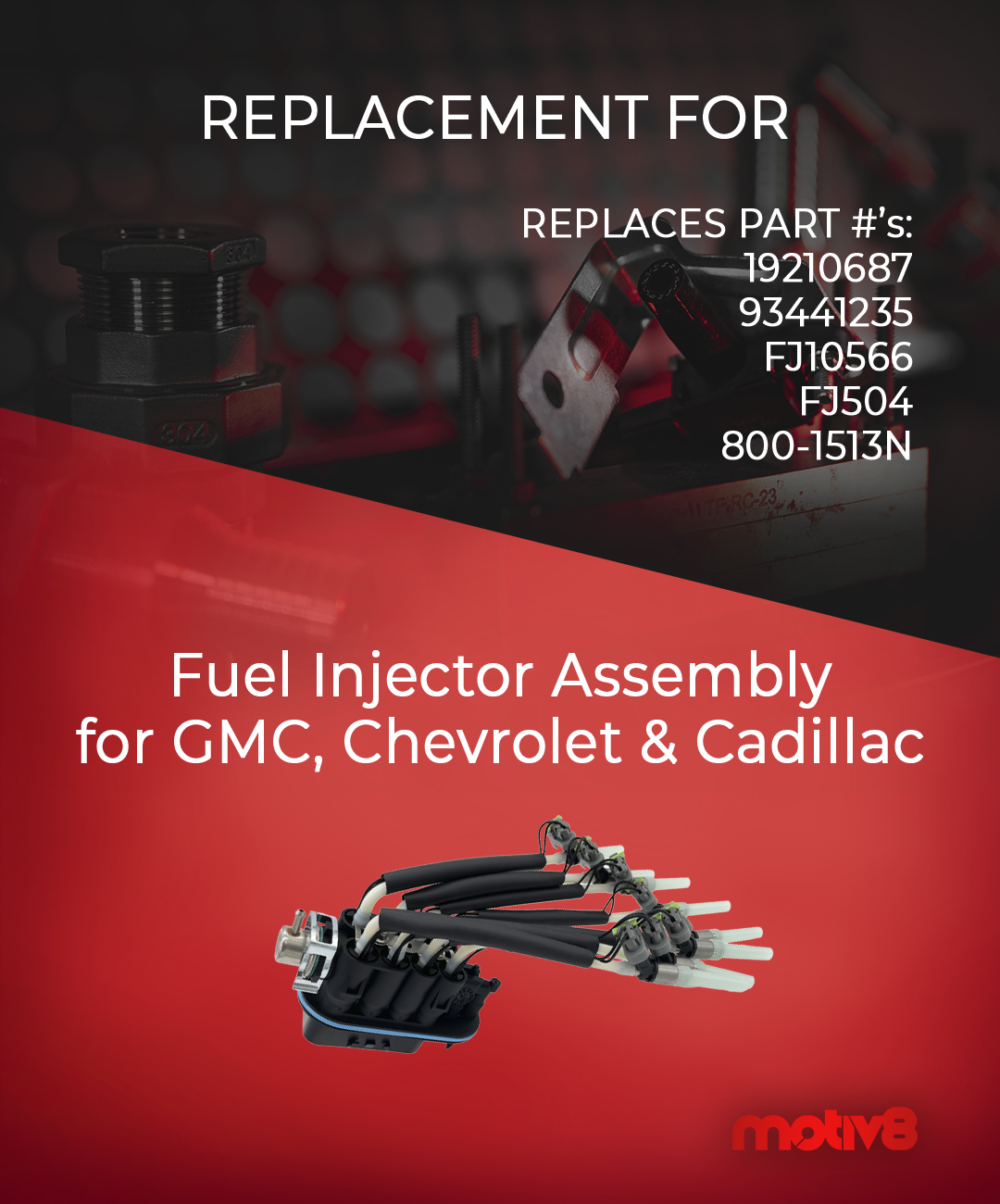 Multi Port Fuel Injector 19210687 & 934412354 Assembly 5.0L 5.7L V8 ...